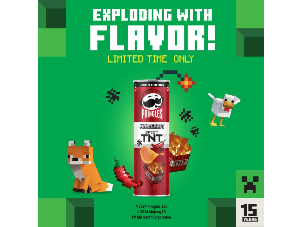 Pringles выпустила ограниченную серию чипсов в честь юбилея Minecraft ...